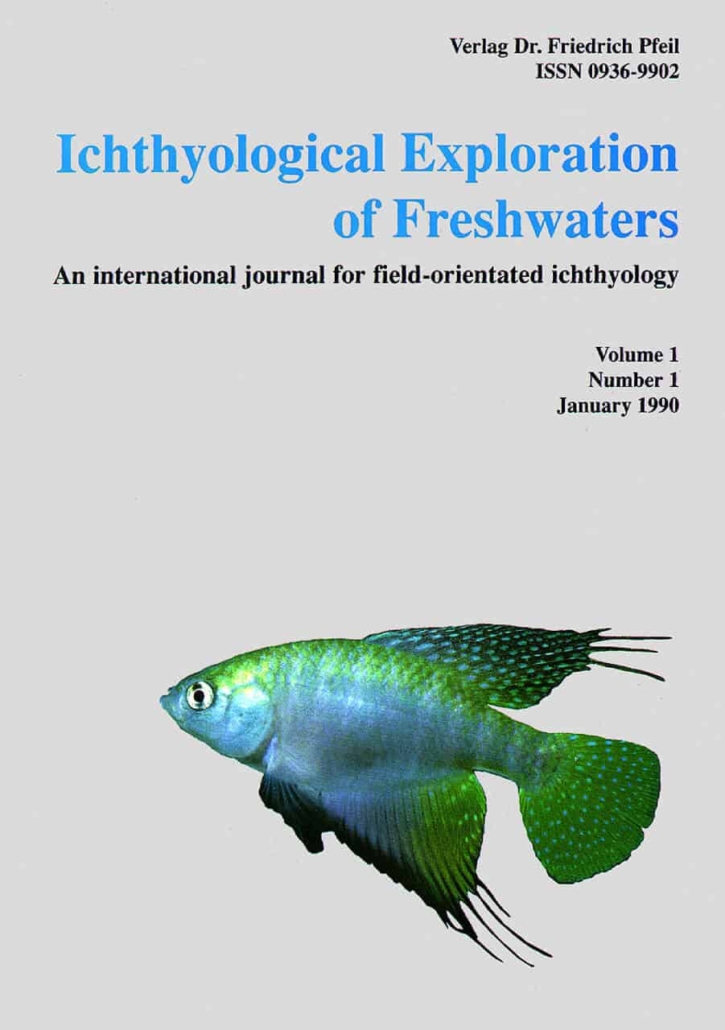 Ichthyological Exploration of Freshwaters, Band 1 (1990) - Pfeil Verlag
